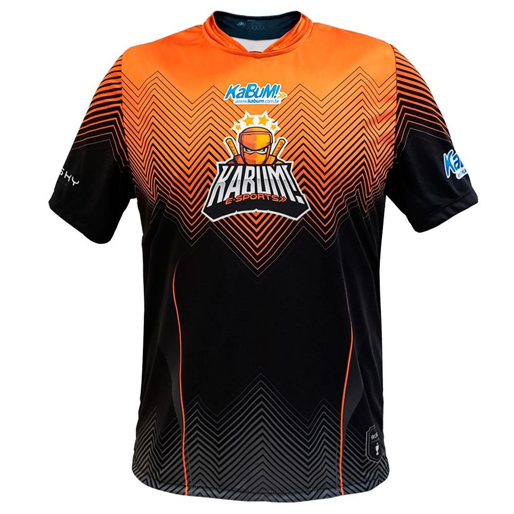 Camiseta Uniforme Oficial KaBuM! e-Sports 2020, Preta, Laranja, Ninja ... Camiseta Uniforme Oficial KaBuM! e-Sports 2020, Preta, Laranja, Ninja ...