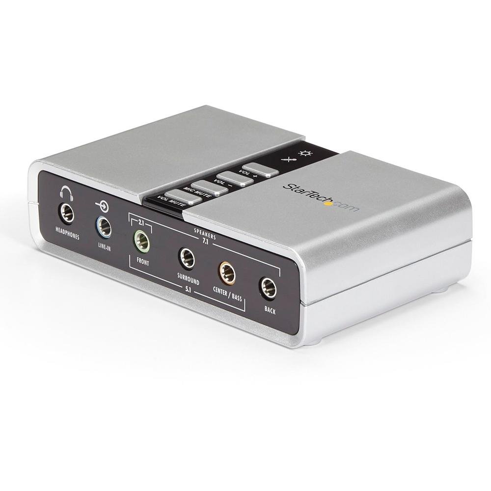 Placa de Som Externa Startech.com, USB, 8 Canais 7.1, Prata ...