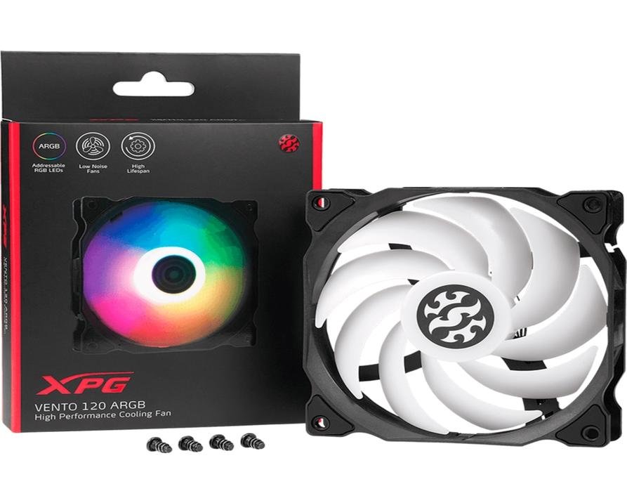 Cooler Fan XPG Hurricane, ARGB, 140mm, Preto - 75261026