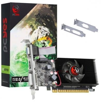 Placa de Vídeo GT 610 Pcyes NVIDIA GeForce, 2 GB DDR3, 64 Bits Low ...