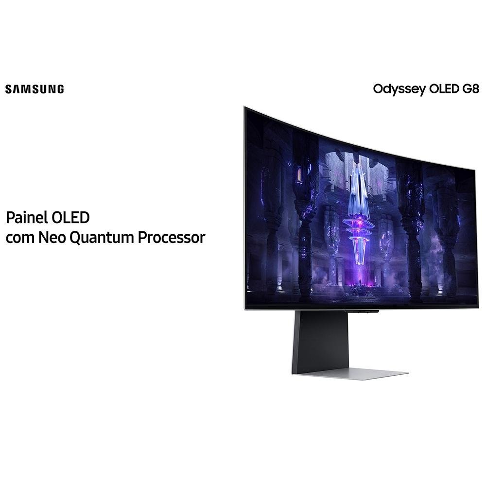 Monitor Gamer Samsung Odyssey G8 34 OLED QHD | KaBuM!