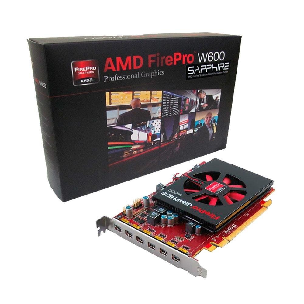 Placa de Vídeo VGA Sapphire AMD Firepro W600 2GB DDR5 128B EYE6 ED PCIE ...