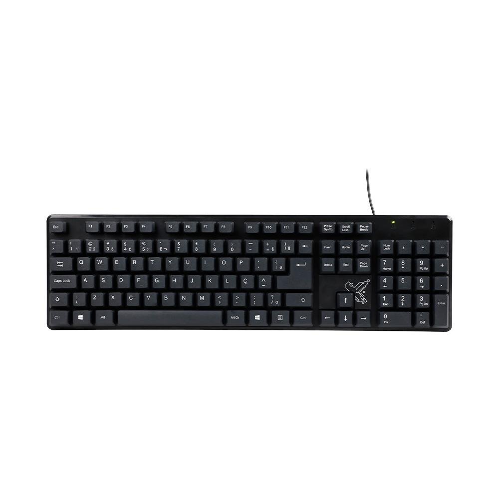 Teclado Maxprint Texbook, USB, ABNT2 | KaBuM!