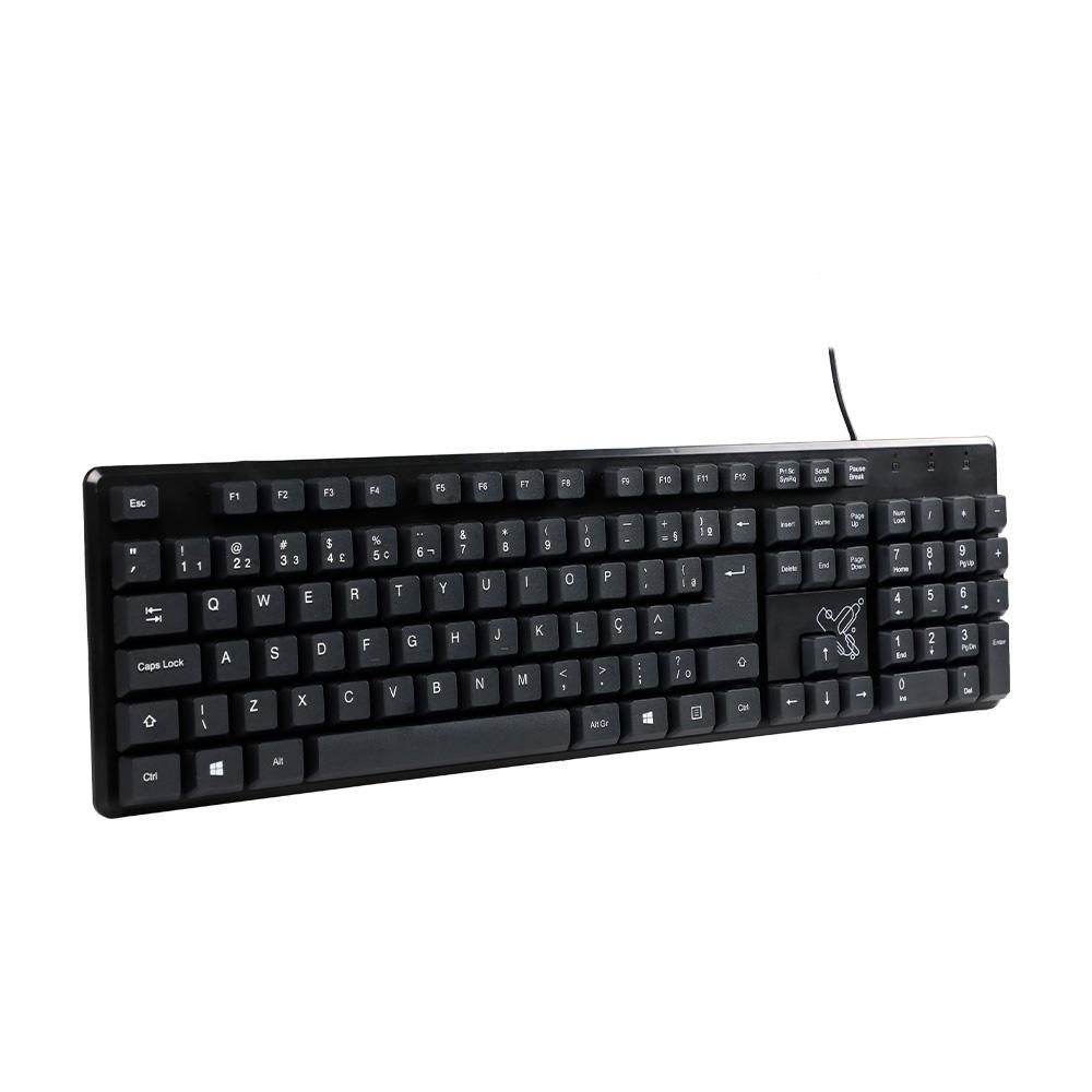 Teclado Maxprint Texbook, USB, ABNT2 | KaBuM!