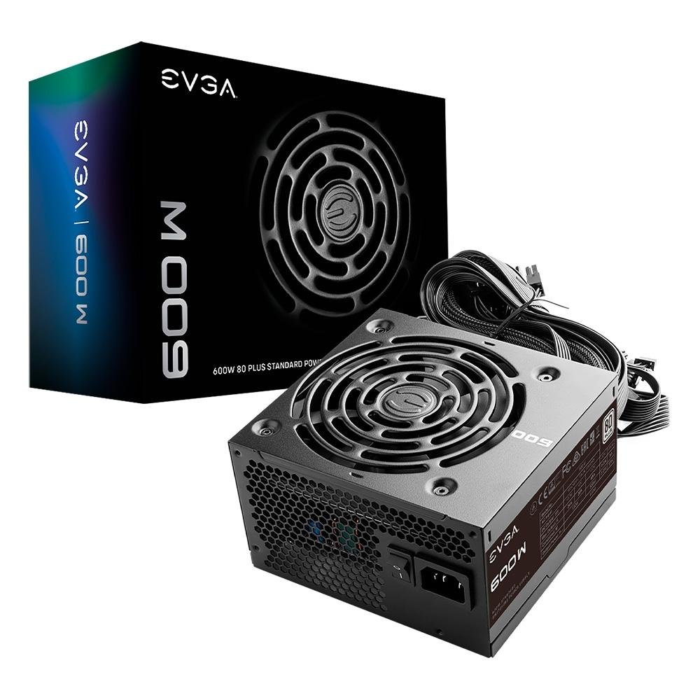 Fonte EVGA 600 W1, 600W, 80+ | KaBuM!