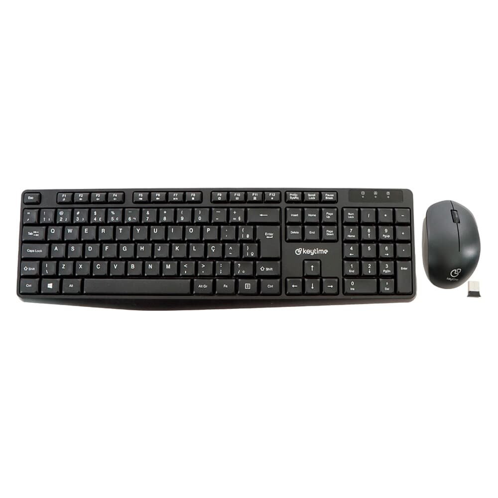 Combo Teclado e Mouse Sem Fio Keytime | KaBuM!