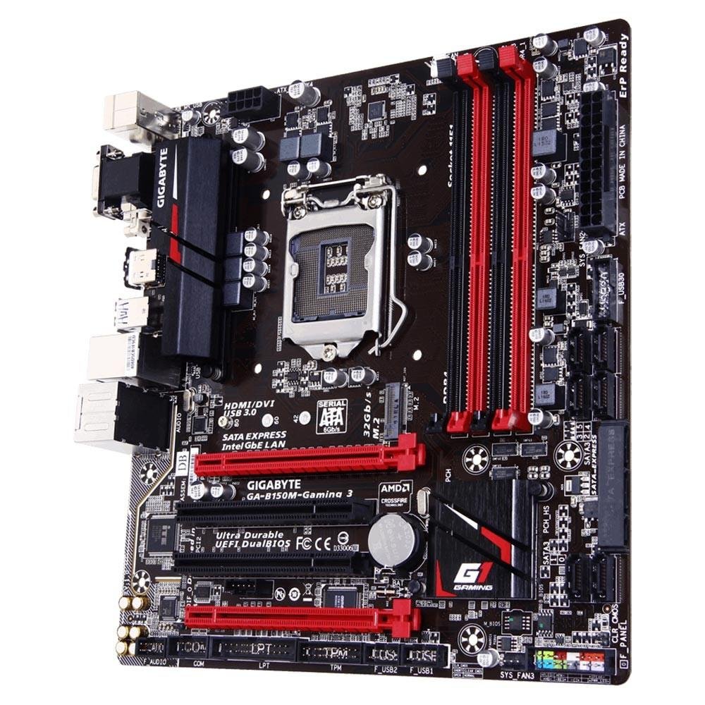 Placa Mãe Gigabyte GA-B150M-Gaming 3, Intel LGA 1151, mATX, DDR4 | KaBuM!