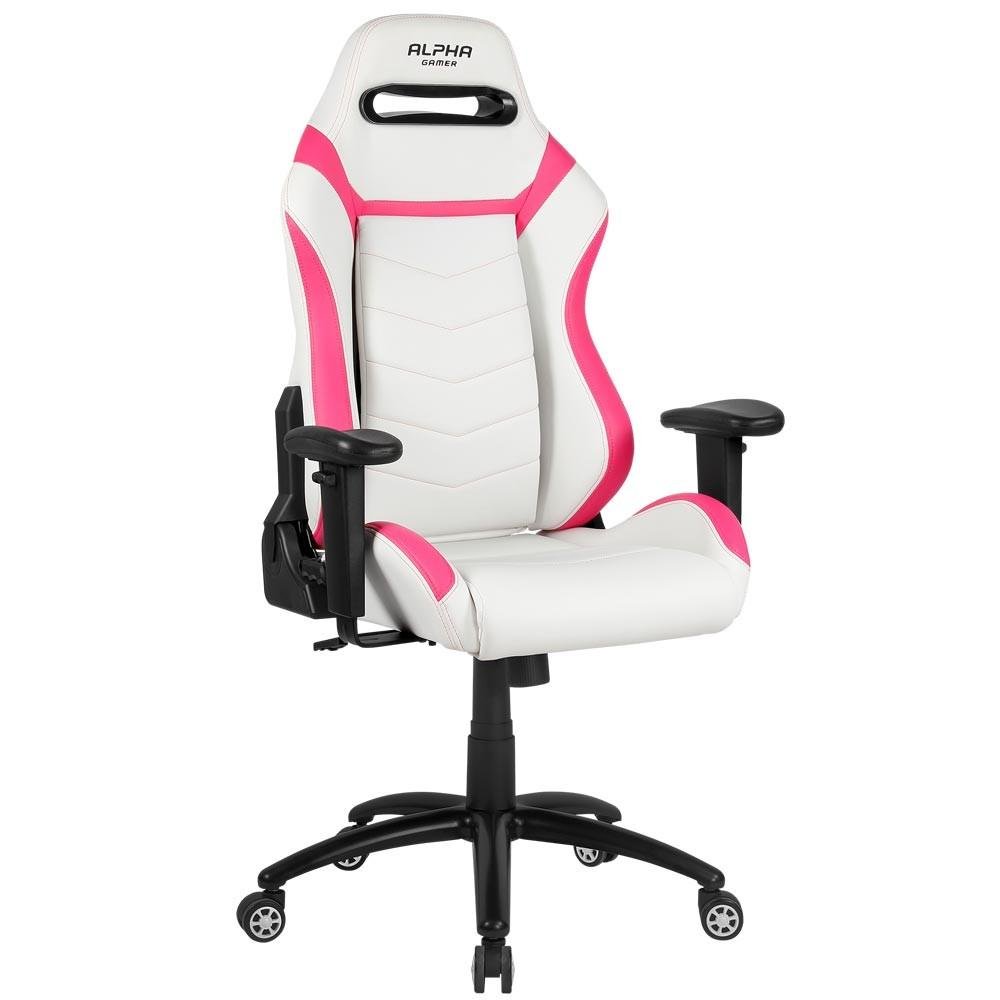 Cadeira Gamer Alpha Gamer Gamma, White Pink