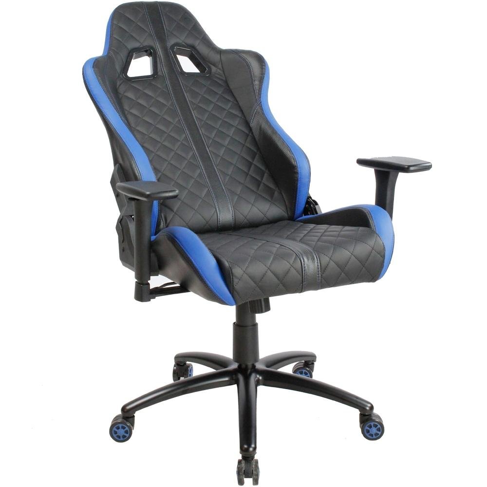Cadeira Gamer Husky HailStorm, Preto/Azul | KaBuM!