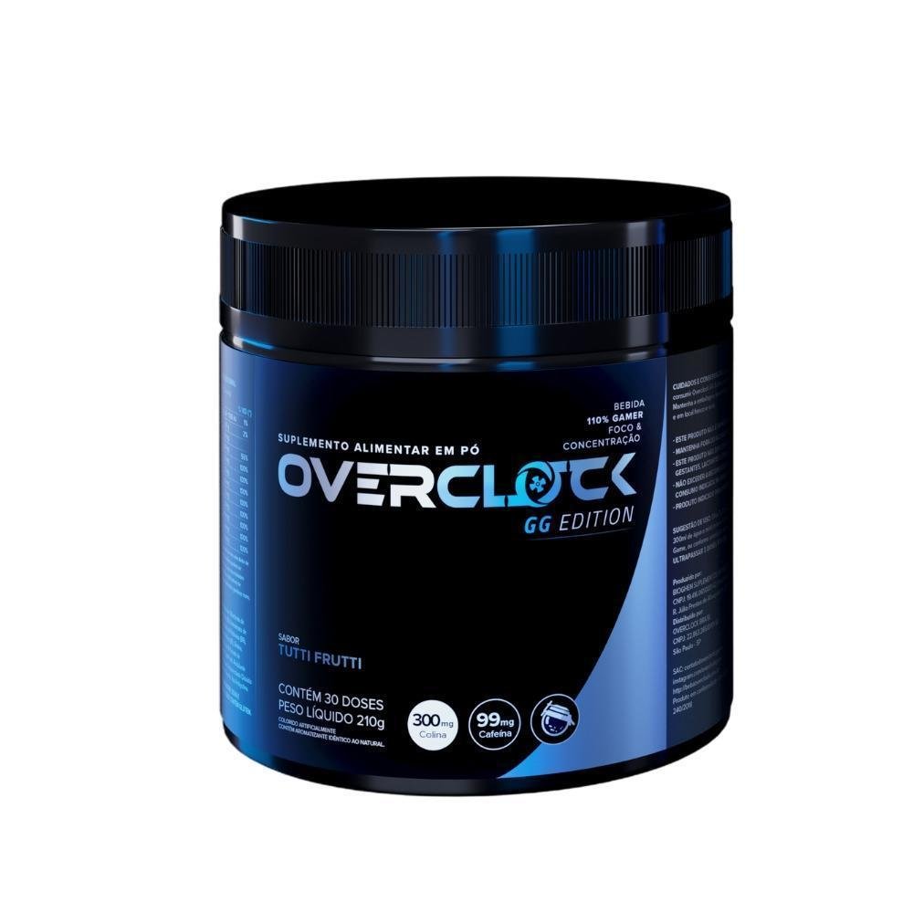 Suplemento Gamer Overclock GG 30 Doses KaBuM