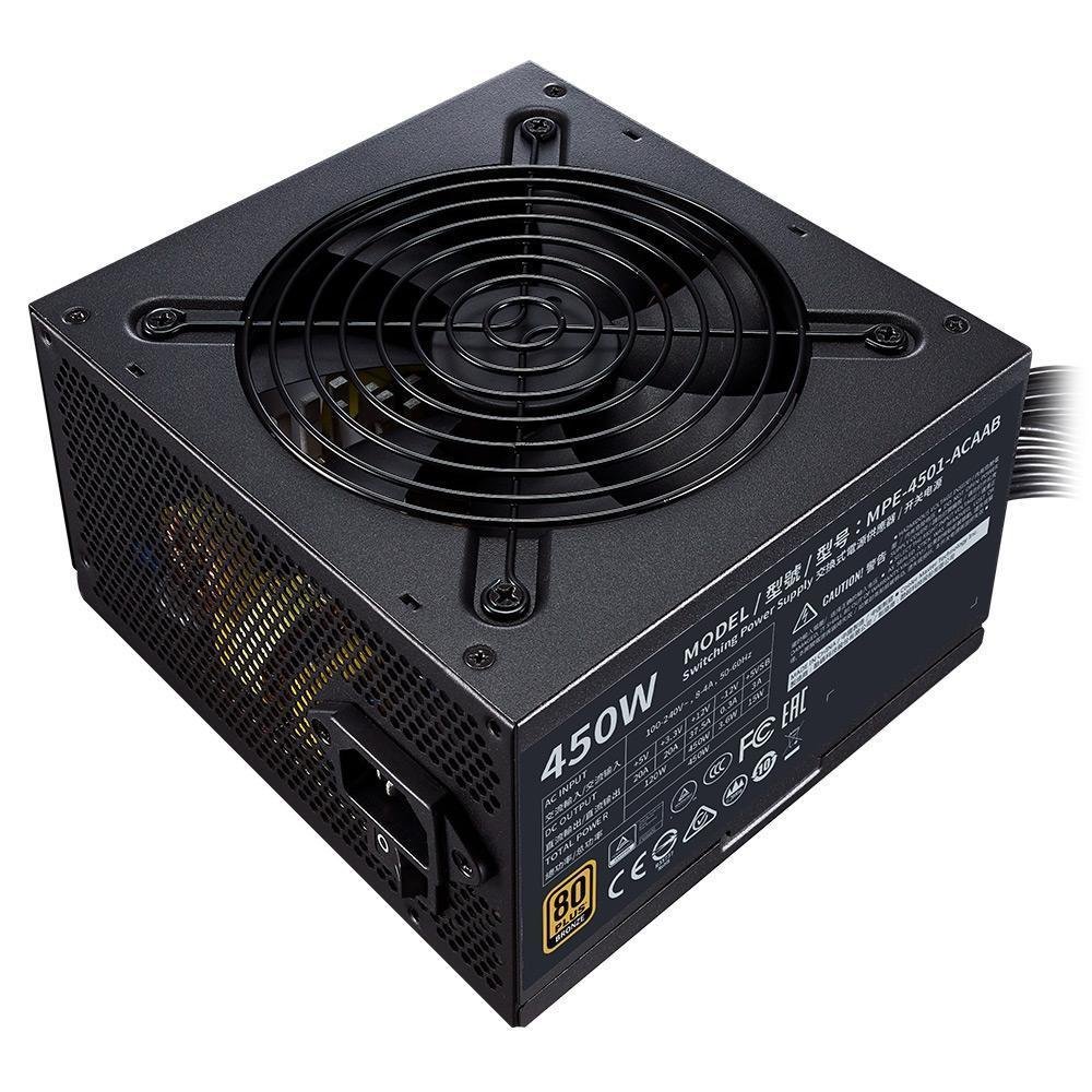 Fonte Mwe 450W Cooler Master Pfc Kabum