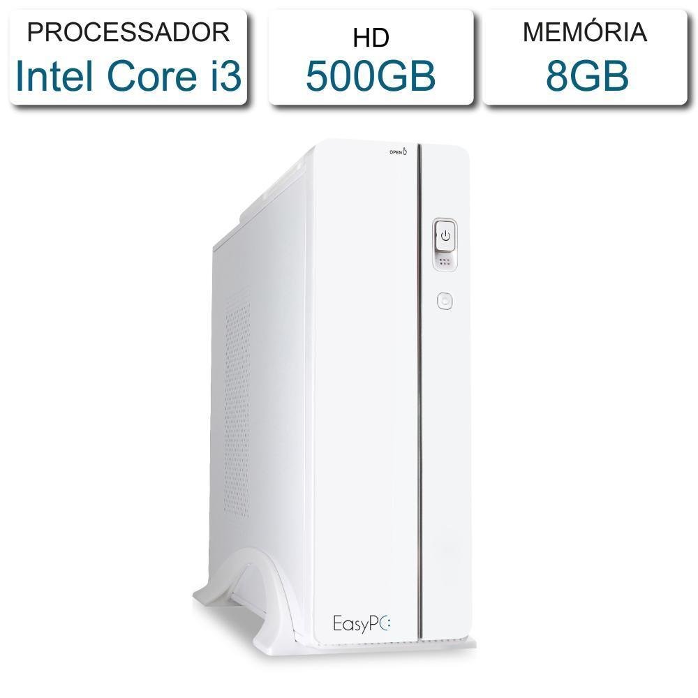 Computador Pc Branco Intel Core I3 8gb Hd 500gb