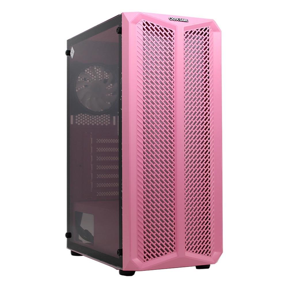 Gabinete Gamer Oex Haven Gh300 Rgb 120mm Rosa