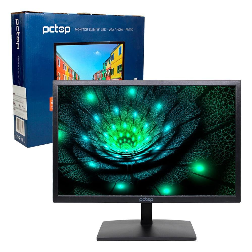 Monitor Pctop 19" Polegadas 1440x900, 60Hz | KaBuM!
