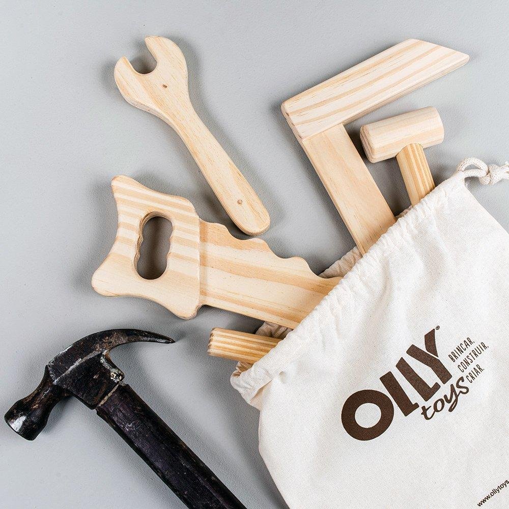 Kit Marceneiro Olly Toys, Em Madeira, 5 Peças | KaBuM!