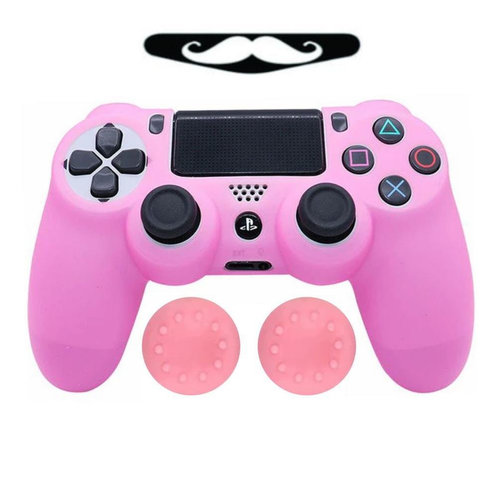 Case Ctech Skin Controle Playstation 4 Rosa KaBuM