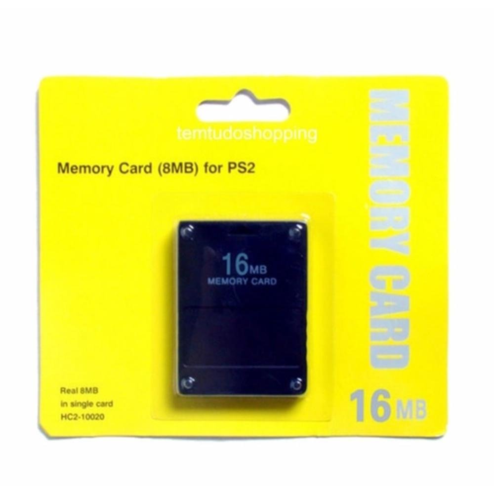 Memory Card 16MB, Compatível Com Playstation 2 Ps2 | KaBuM!