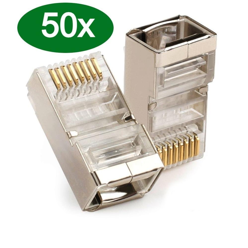 50x Conector Rj45 Cat5e KaBuM