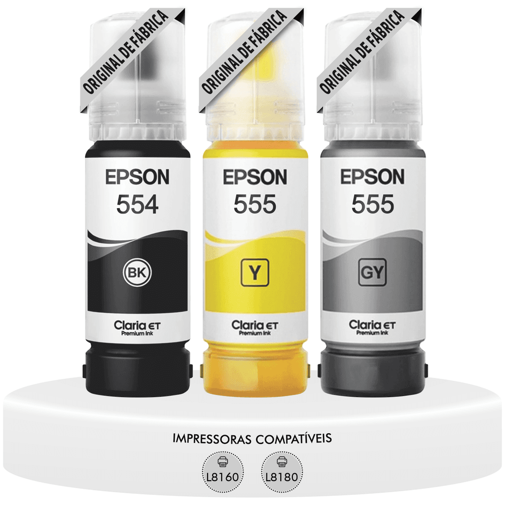 Tintas Originais Epson KaBuM