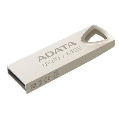 Pen Drive Adata UV210 64GB USB 20 Metal KaBuM