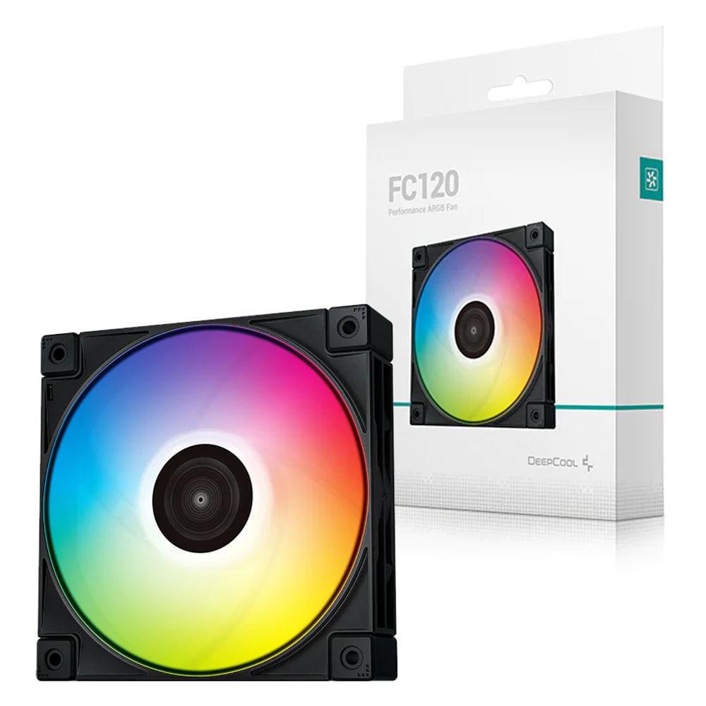 Cooler Para Gabinete Deepcool RGB 120mm KaBuM