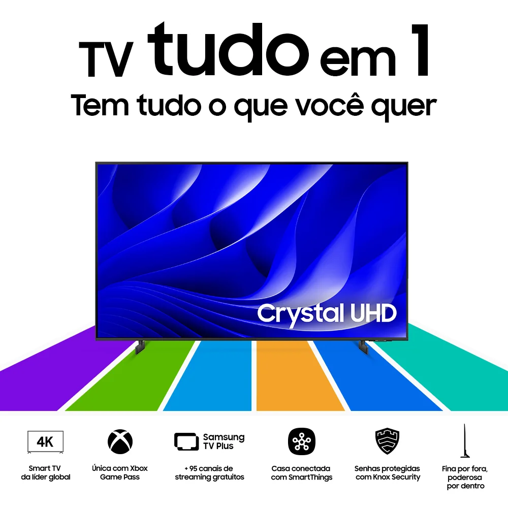 Smart TV 85 Polegadas Samsung CrystalKaBuM